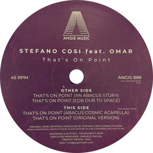 Stefano Cosi, Omar / That's On Point – Luv4Wax