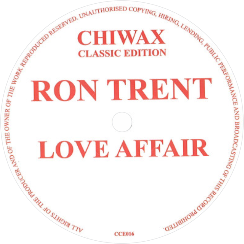 Ron Trent ‎/ Love Affair (Includes Braxton Holmes Mixes) – Luv4Wax