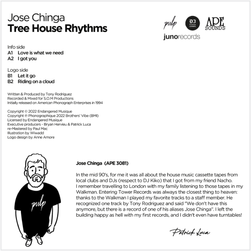 Jose Chinga (Brothers' Vibe) / Tree House Rhythms – Luv4Wax