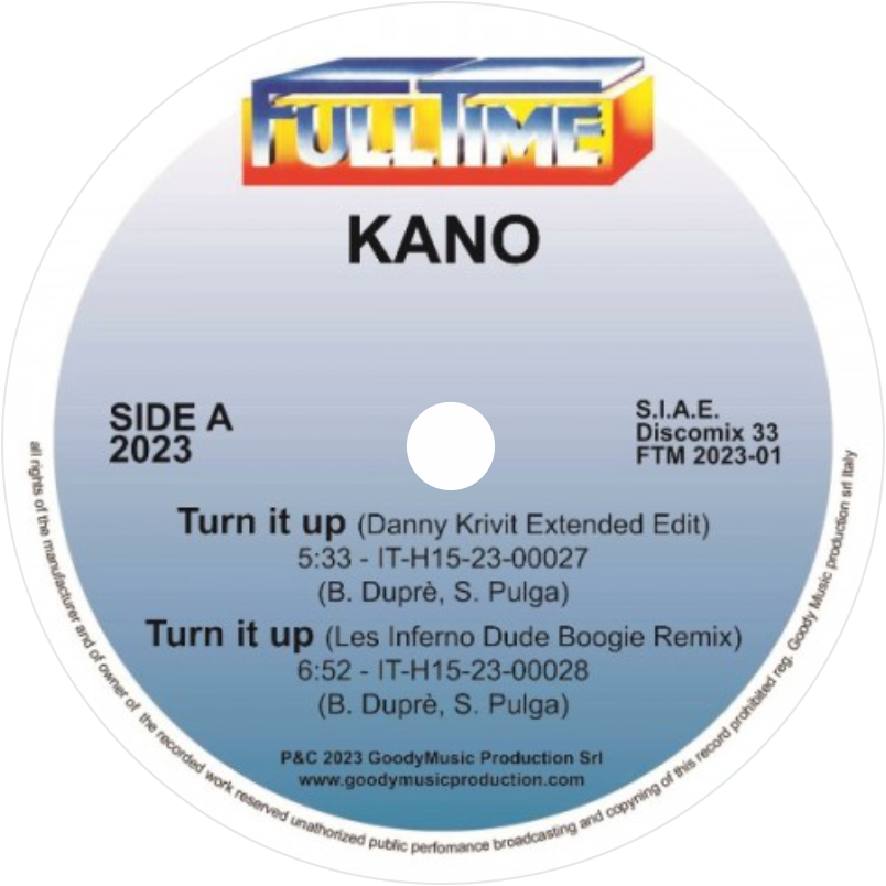 Kano / Turn It Up (Danny Krivit, Les Inferno, FrescoEdits, Dr Packer R ...