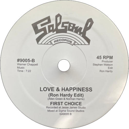 First Choice ‎/ Love & Happiness (Ron Hardy Edit) – Luv4Wax