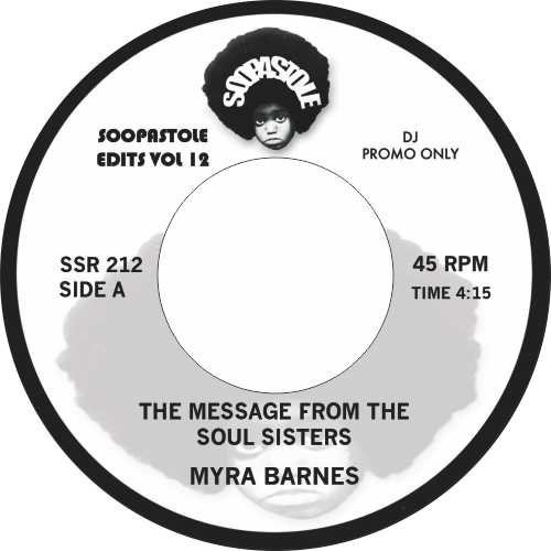 Myra Barnes, Barbara Gwen / The Message From The Soul Sisters b/w Righ ...