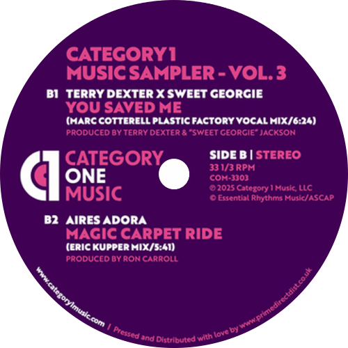 Terry Dexter / Category 1 Music Sampler Vol. 3 (GU aka CVO x Ron Carro ...