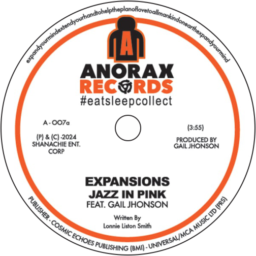 Jazz In Pink ft. Gail Jhonson / Expansions b/w Glow – Luv4Wax